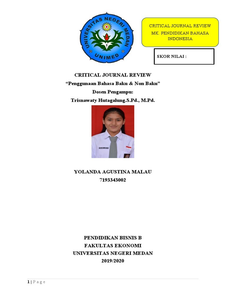 Critical Journal Review - Bindo | PDF