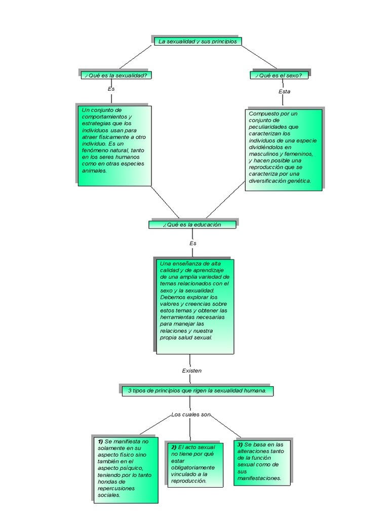 La Sexualidad y Sus Principios (Mapa Conceptual) | PDF | La sexualidad ...