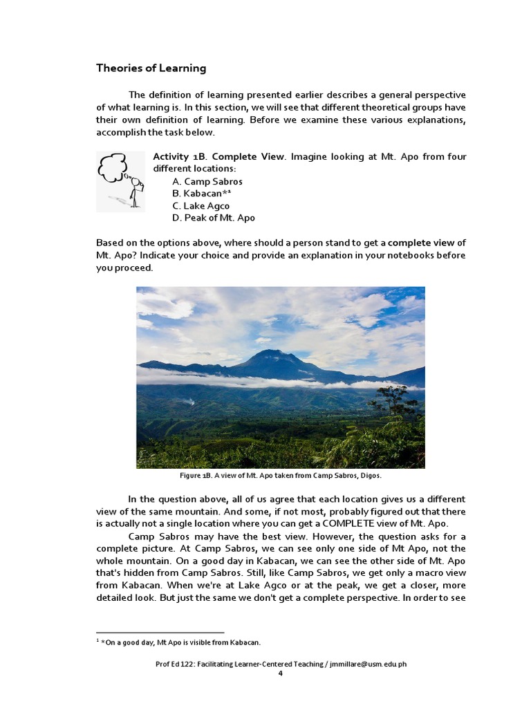 FLCT Module 1b. Theories of Learning | PDF | Constructivism (Philosophy Of Education) | Behaviorism