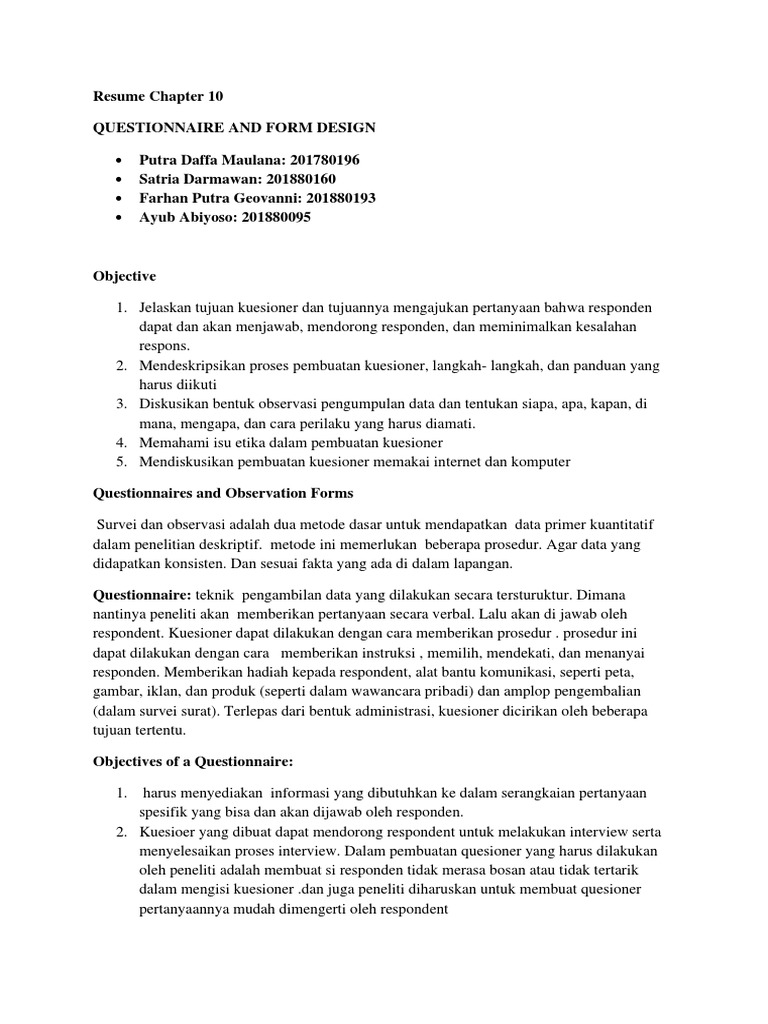 Resume Chapter 10 - Riset Pemasaran-Dikonversi | PDF