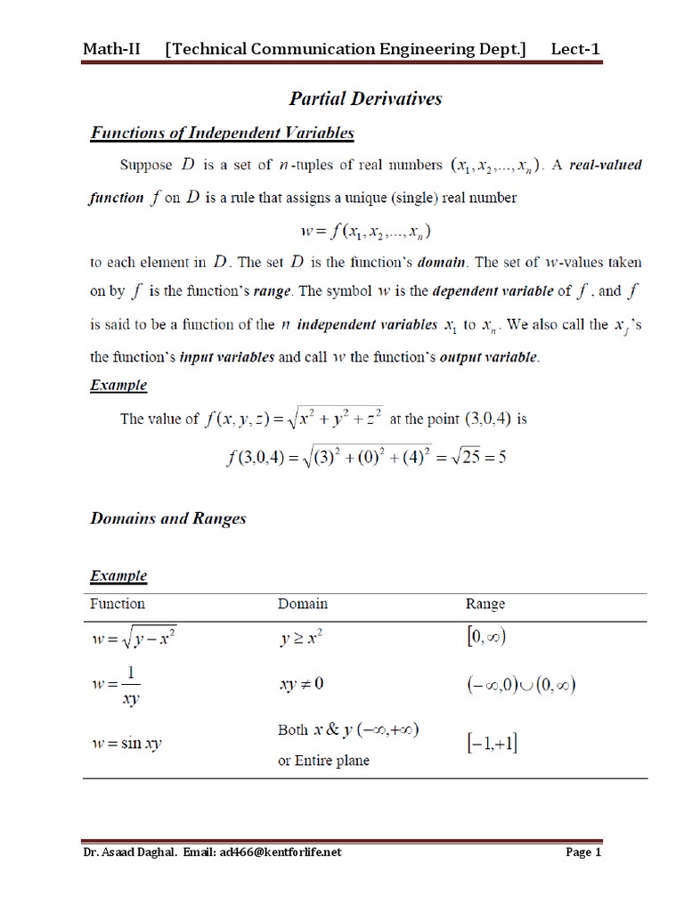 Math-II (Technical Communication Engineering Dept.) Lect-1 | PDF | Art | Computers