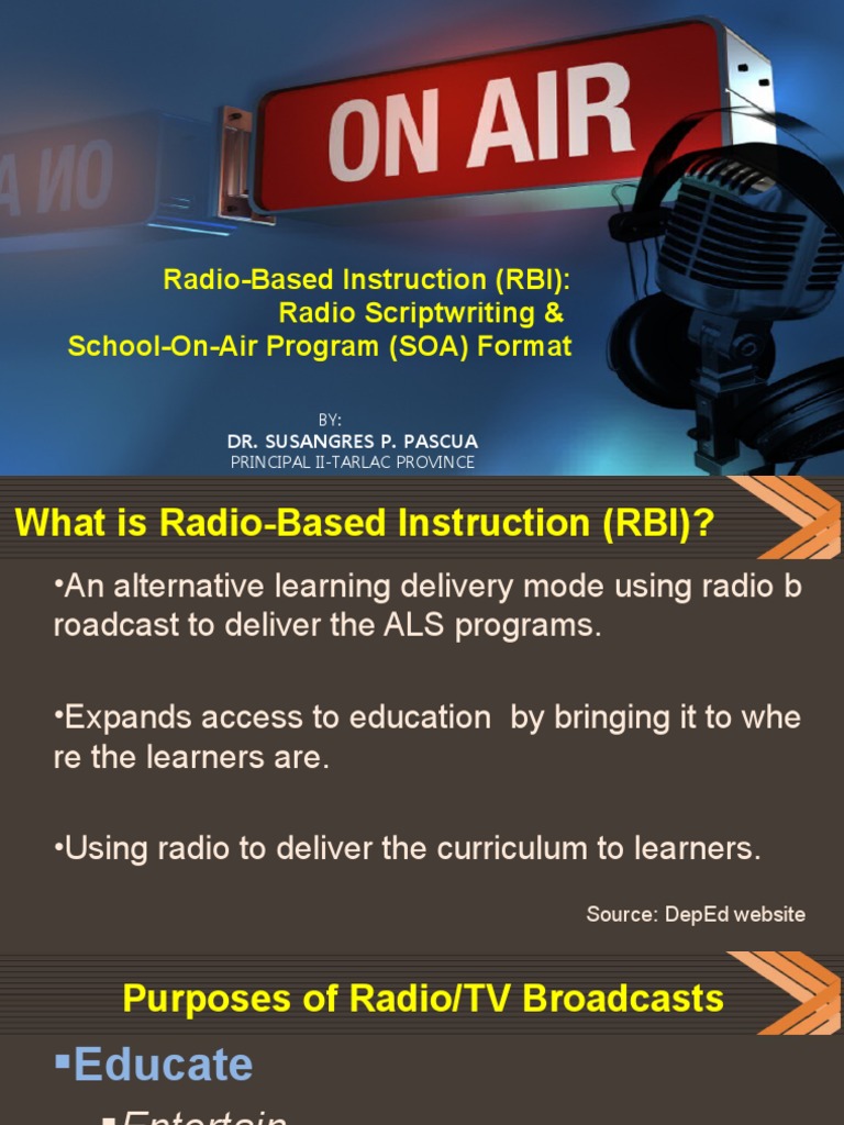 Radio Based Instruction | PDF | Letter Case | Radio