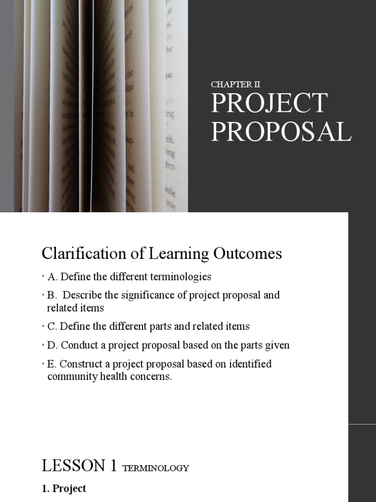 Chapter Ii Project Proposal 2 | PDF | Community | Goal