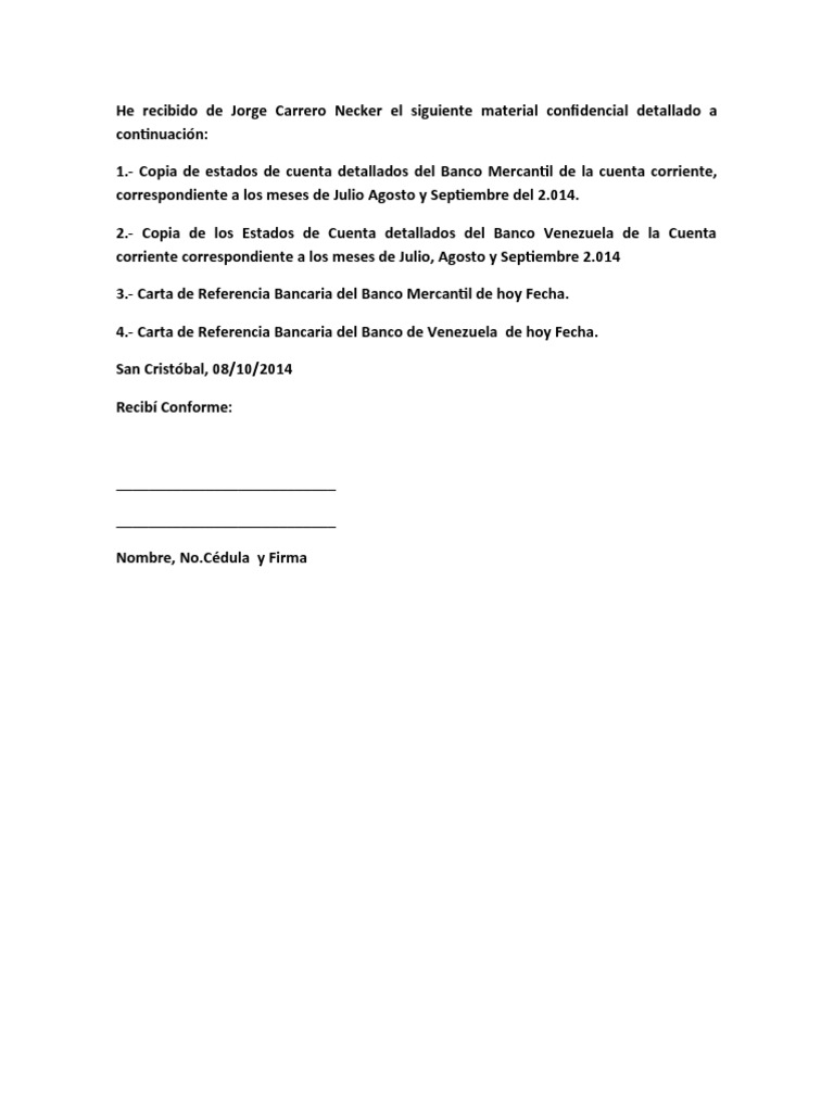 Formato Nota de Entrega | PDF