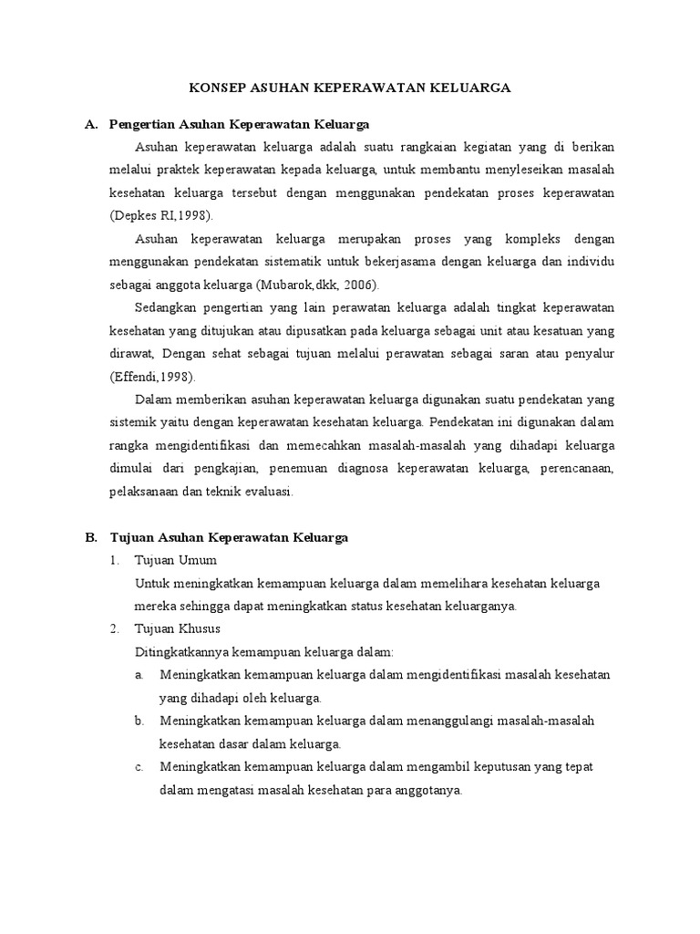 Ilham Haqiqi - Konsep Asuhan Keperawatan Keluarga | PDF