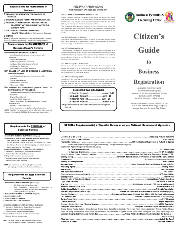 Citizens Guide To Business Registration | PDF | Value Added Tax | Real ...