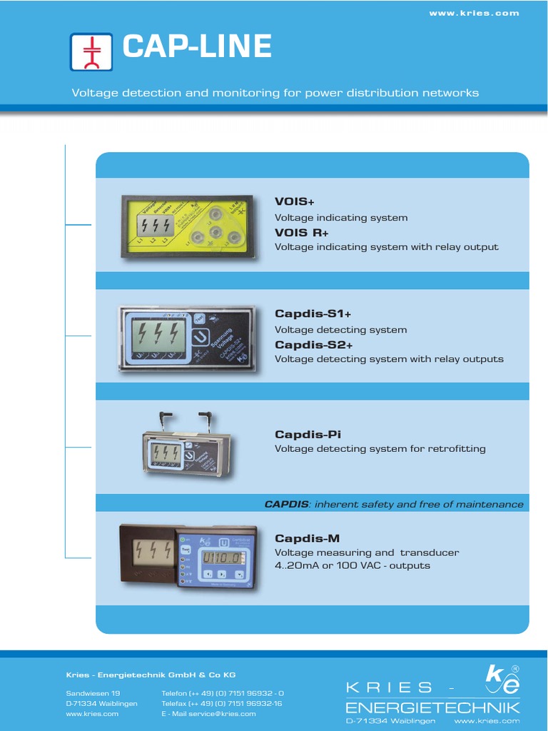 Capdis-Cap-Line: Voltage Detection and Monitoring For Power ...