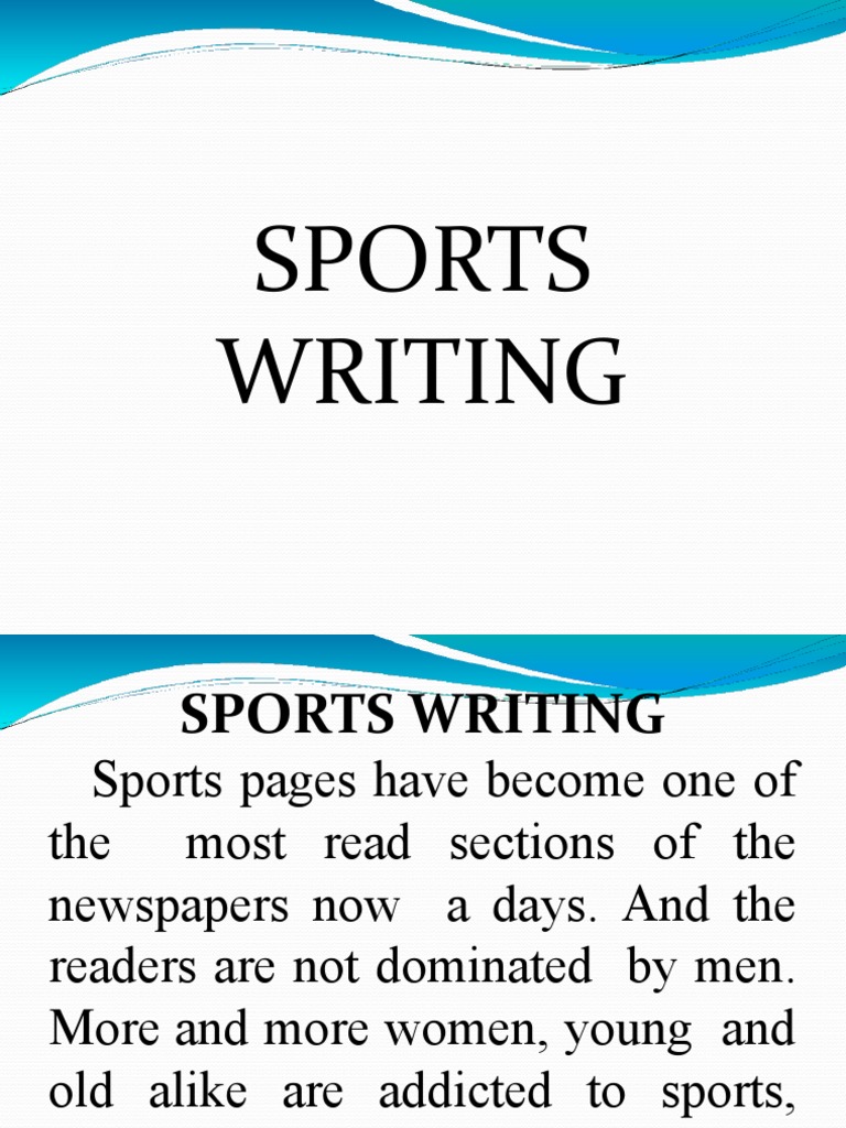 Sports Writing | PDF | News | Volleyball