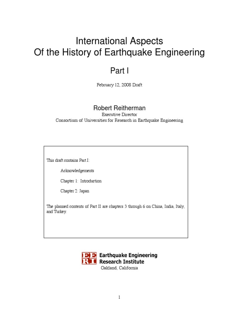 Earthquake Engineering History | PDF | Earthquake Engineering | Seismology