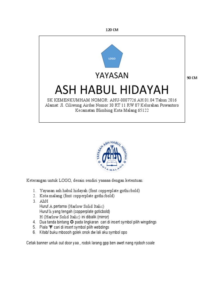 Logo Plang Yayasan Ahh | PDF