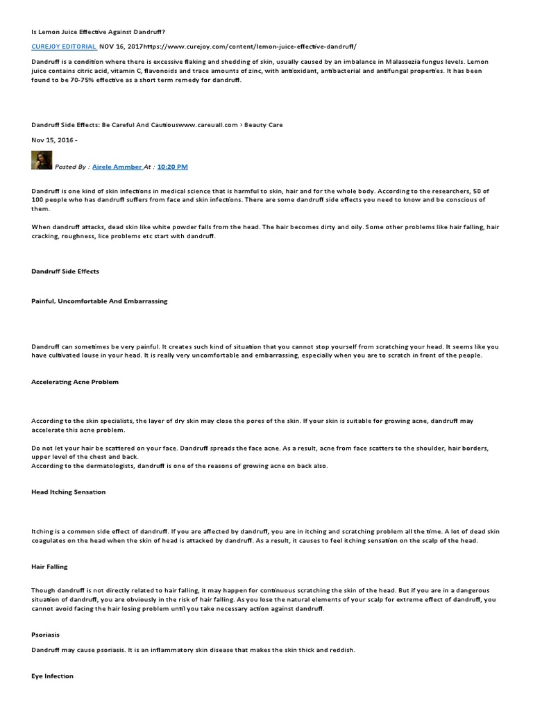 Review of Related Literature (Lovely) | PDF | Shampoo | Asthma