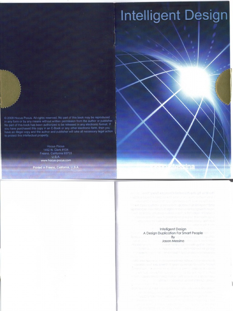 Jason Messina - Intelligent Design | PDF
