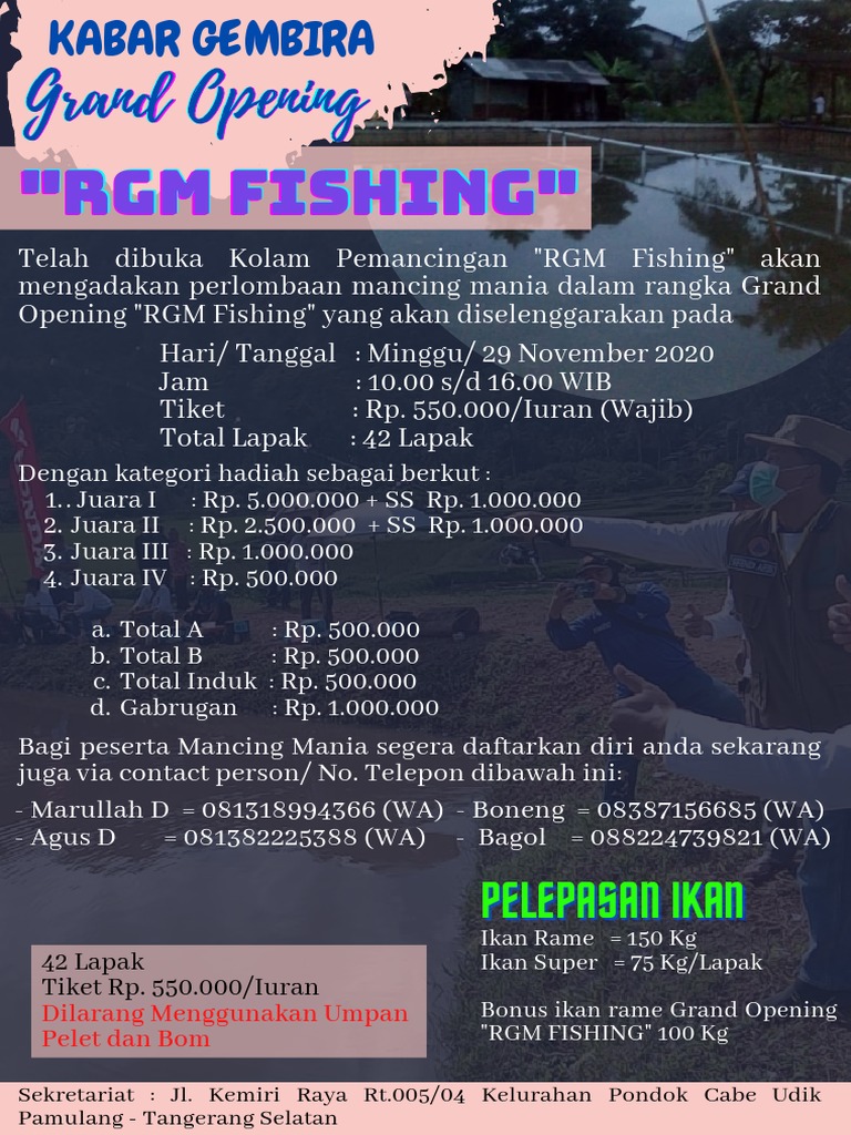 Brosur Mancing | PDF