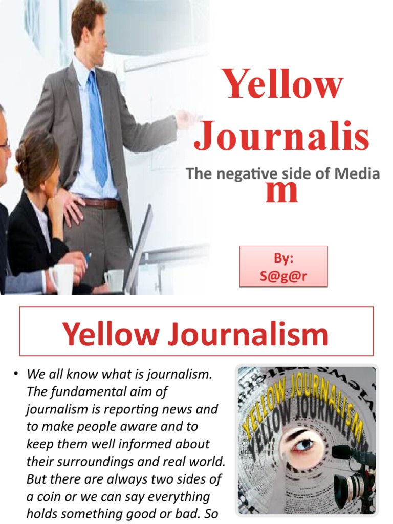 Yellow Journalism by Sagar | PDF | Journalism | News