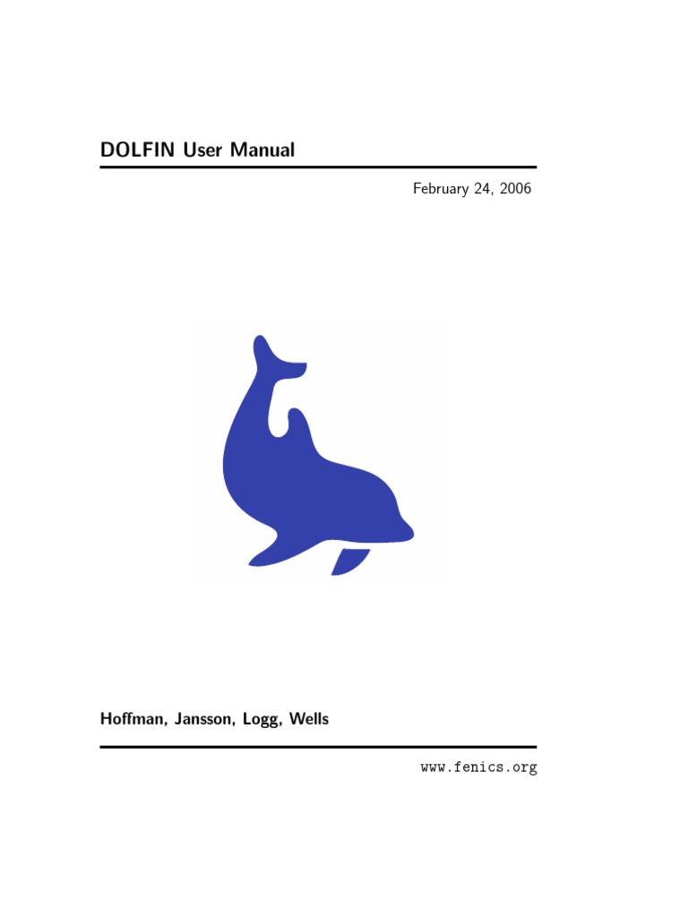 Dolfin User Manual Pdf Finite Element Method Matrix Mathematics