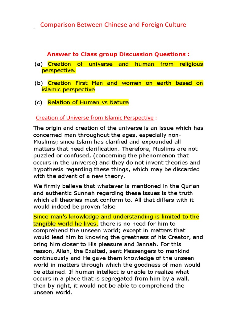 Islam About Creation of First Man of Earth | PDF | Adam | Abrahamic ...