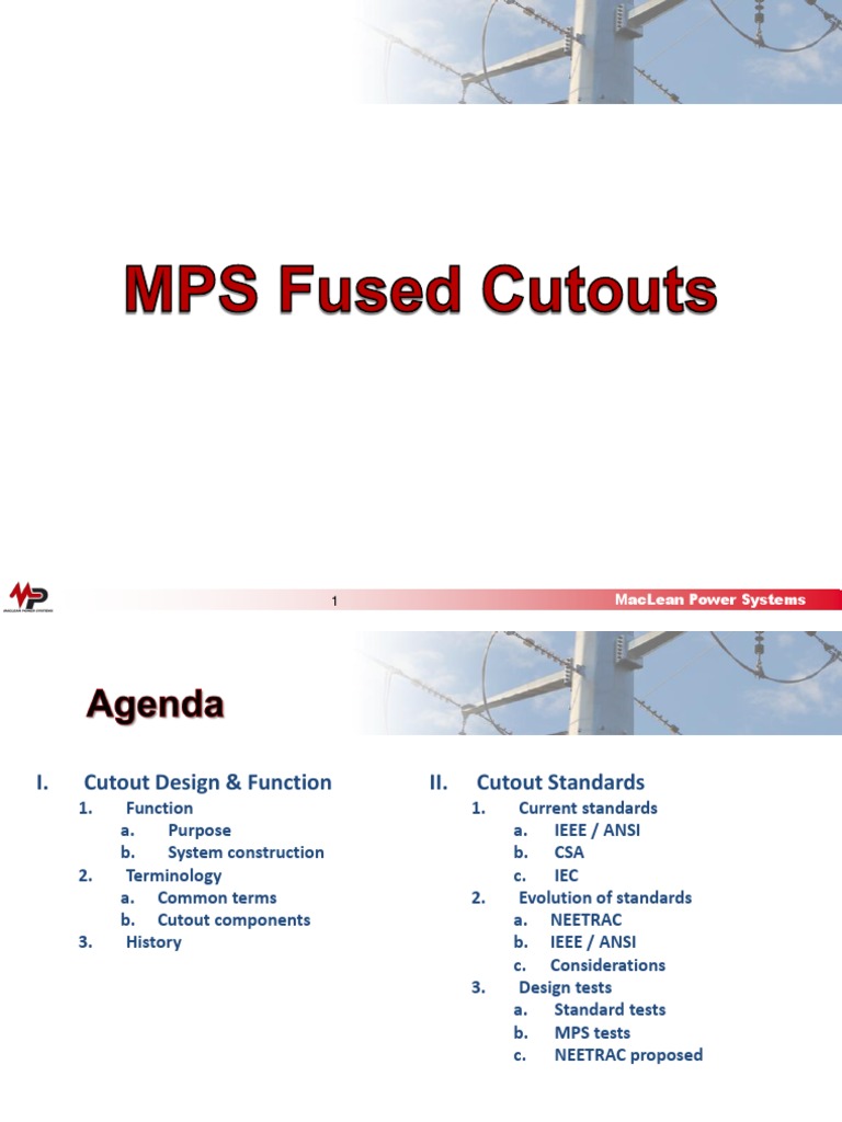 Maclean Power Systems | PDF | Fuse (Electrical) | Insulator (Electricity)