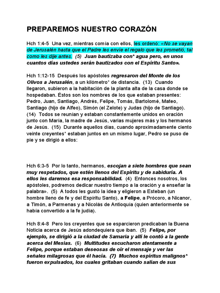 14 - 3 - Preparemos Nuestro Corazòn | PDF | espíritu Santo | San Pedro