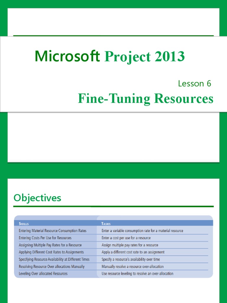 Project2013 Lesson06 | PDF | Double Click | Computing