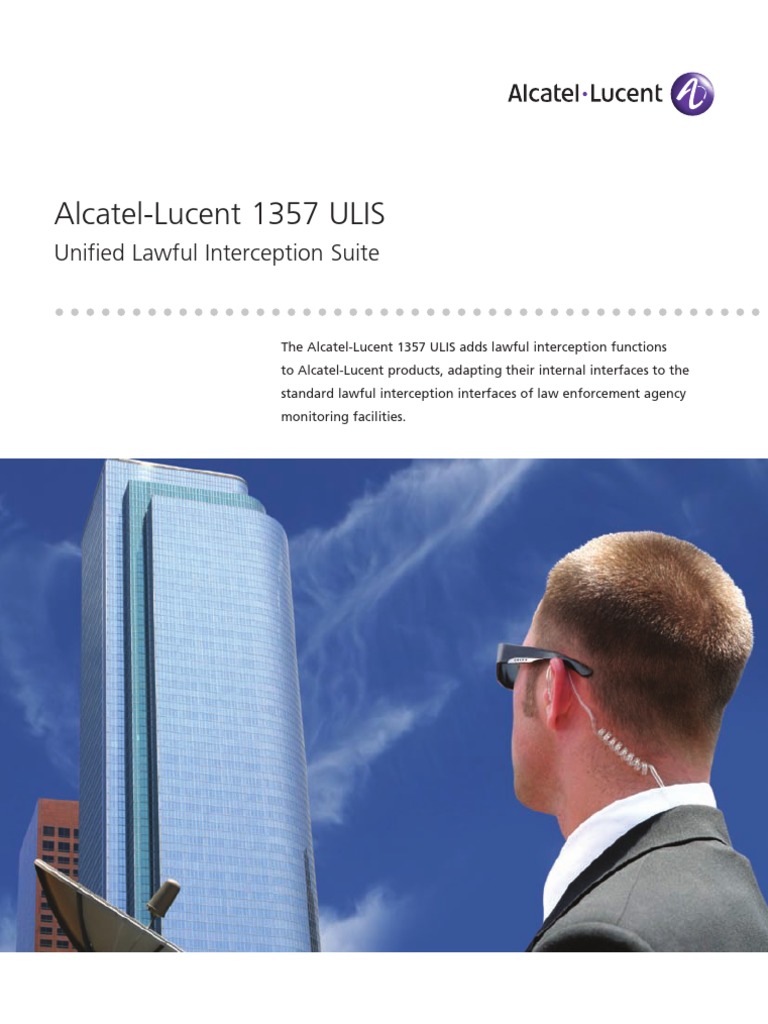 81 Alcatel Lucent 1357 Ulis Unified Lawful Interception Suite | PDF | Ip Multimedia Subsystem ...