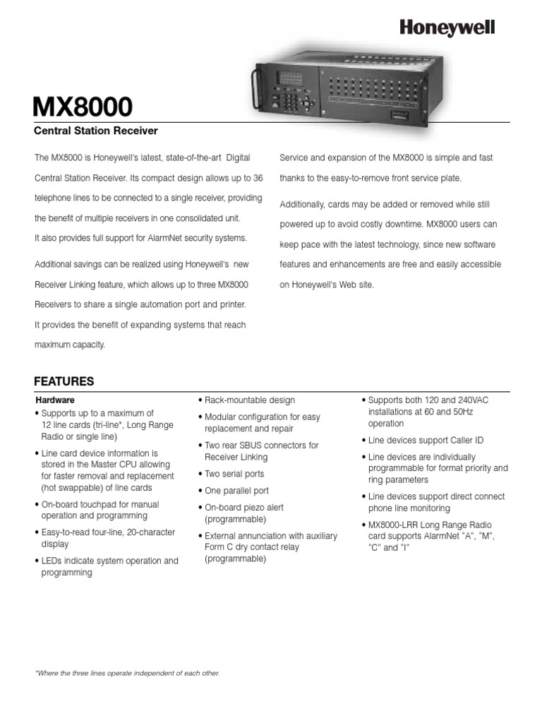 Especificaciones Central de Monitoreo | PDF | Information And Communications Technology ...