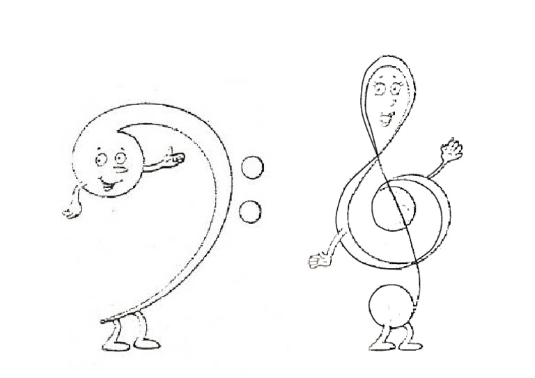 Clave de Sol y Clave de Fa Animadas | PDF