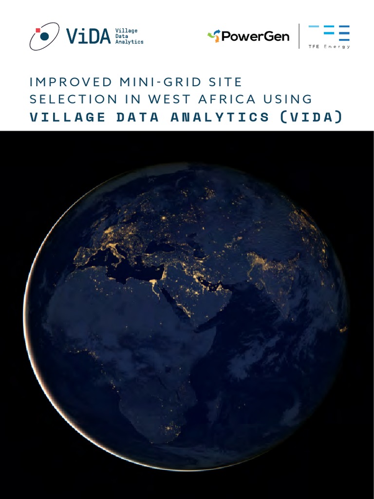 Village Data Analytics (Vida) : Improved Mini-Grid Site Selection in ...
