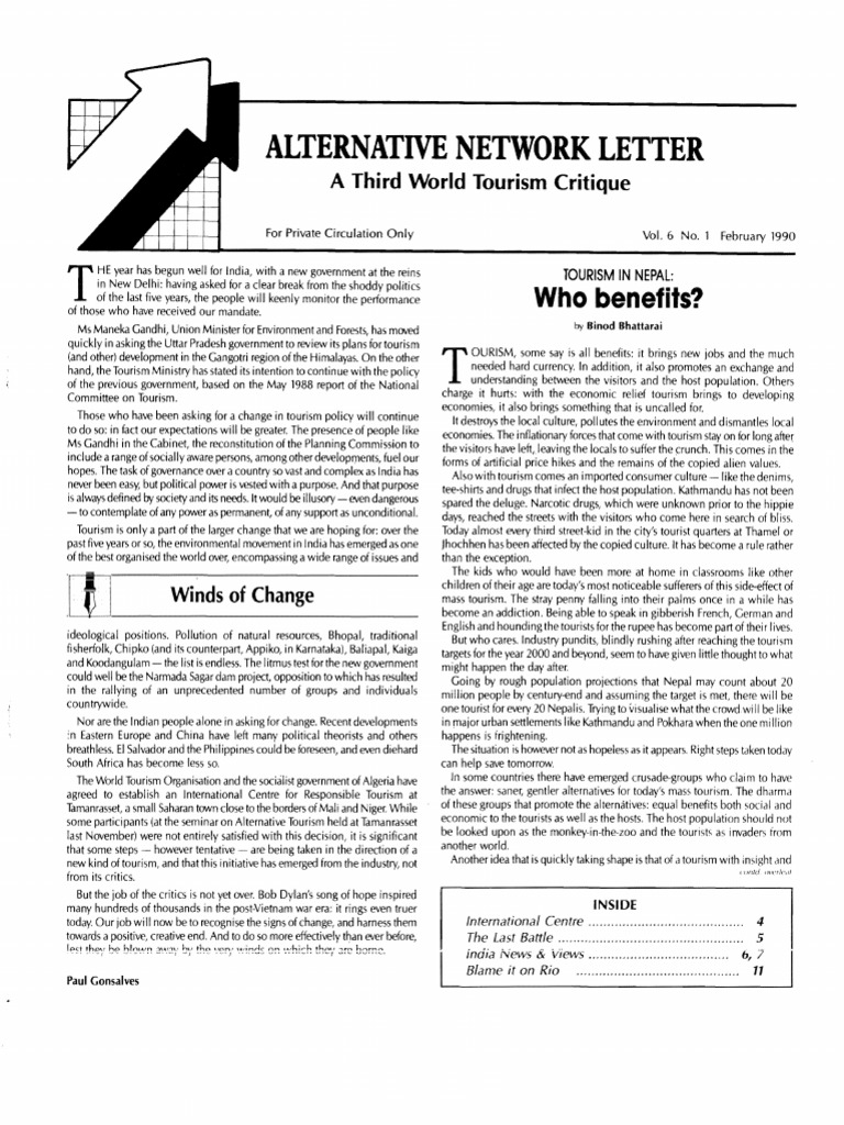 Alternative Network Letter Vol 6 No.1-Feb 1990-EQUATIONS | PDF ...