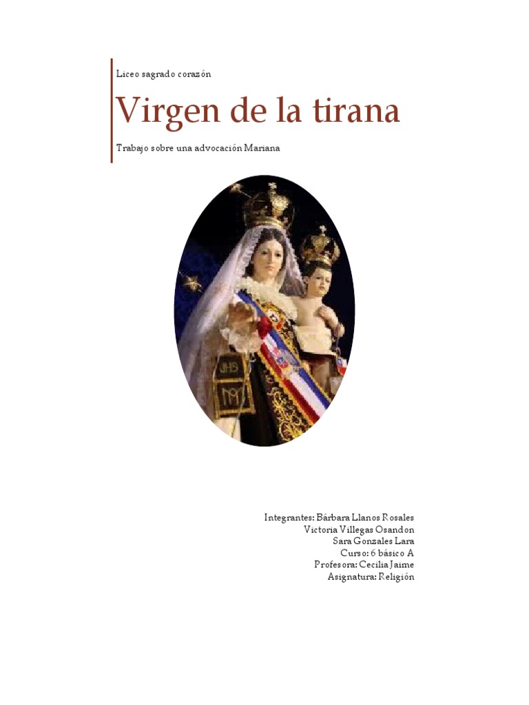 La Virgen Del Carmen o de La Tirana | PDF | Religión y creencia | Ropa