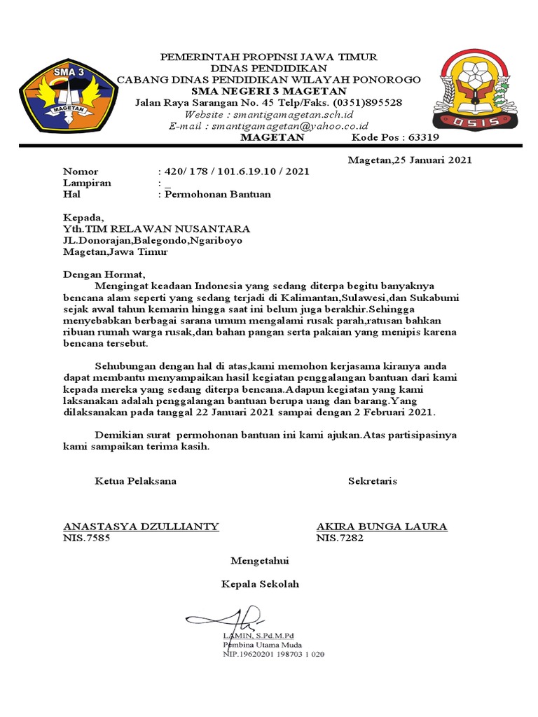 Undangan Kerjasama Tim Relawan | PDF