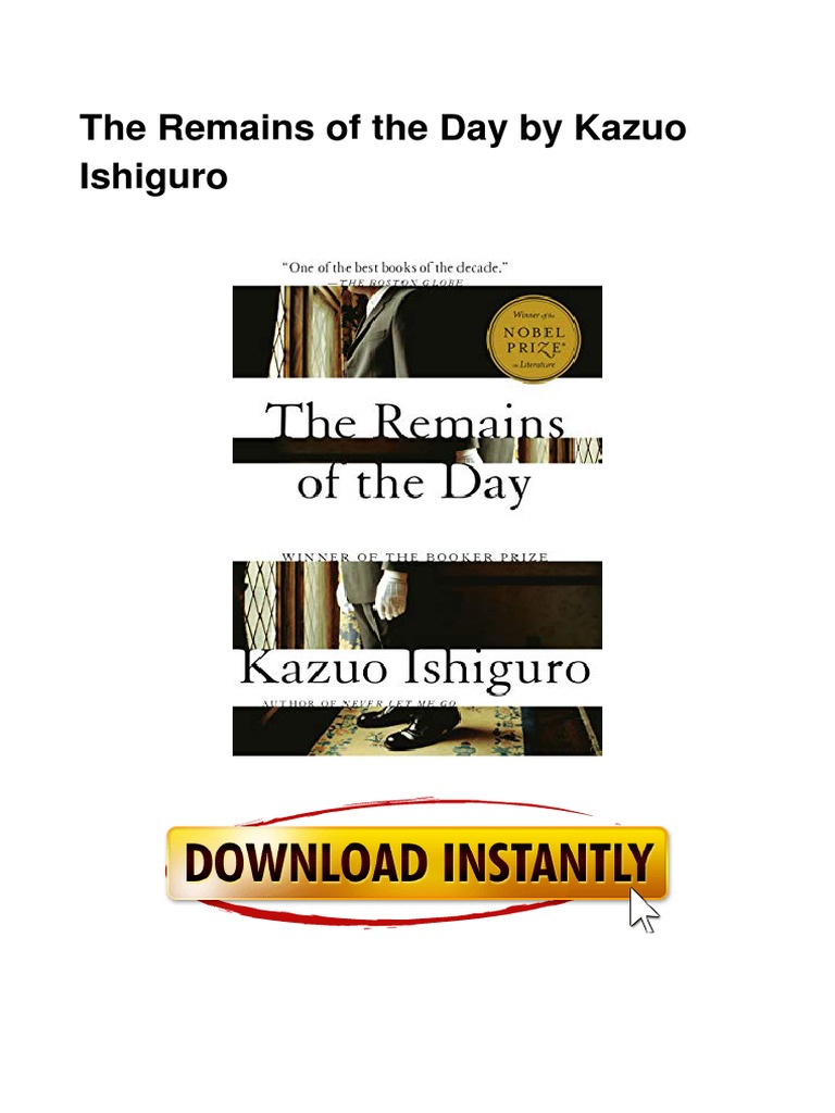 The Remains of The Day by Kazuo Ishiguro | PDF