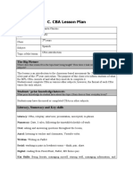 CBA Lesson Plan for 2nd Year Geography | PDF | Teachers | Lesson Plan