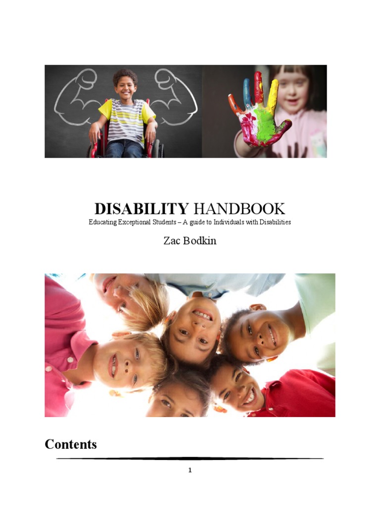 Disability Handbook - Final | PDF | Intellectual Disability | Hearing