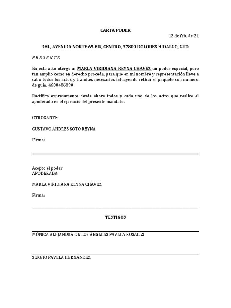 Carta Poder | PDF