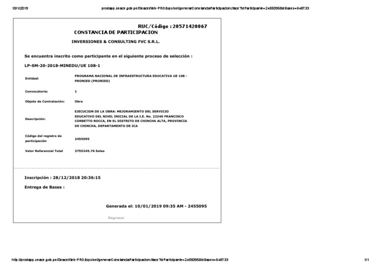 Contancia LP 20 | PDF