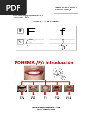 Fonética De La Letra F