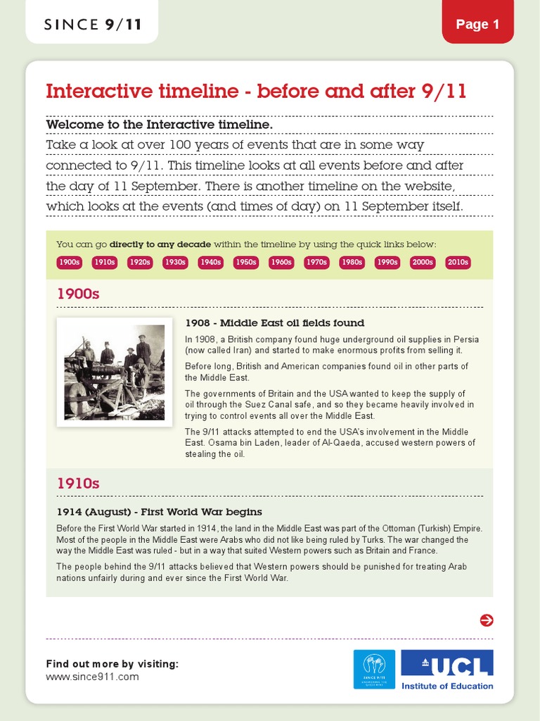 Before and After 9-11 Timeline 0 | PDF | September 11 Attacks | Al Qaeda