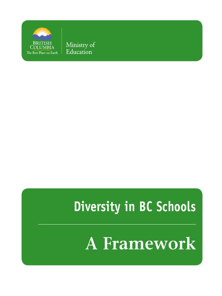 Diversity in BC Schools - A Framework | PDF