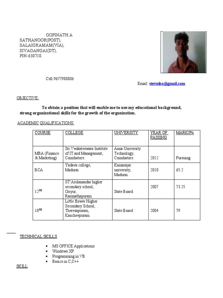 Balaji Resume | PDF