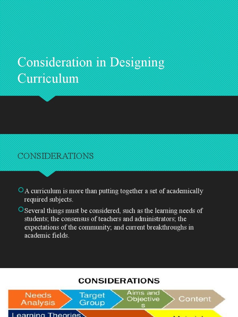 Curriculum Design Essentials | PDF | Career & Growth