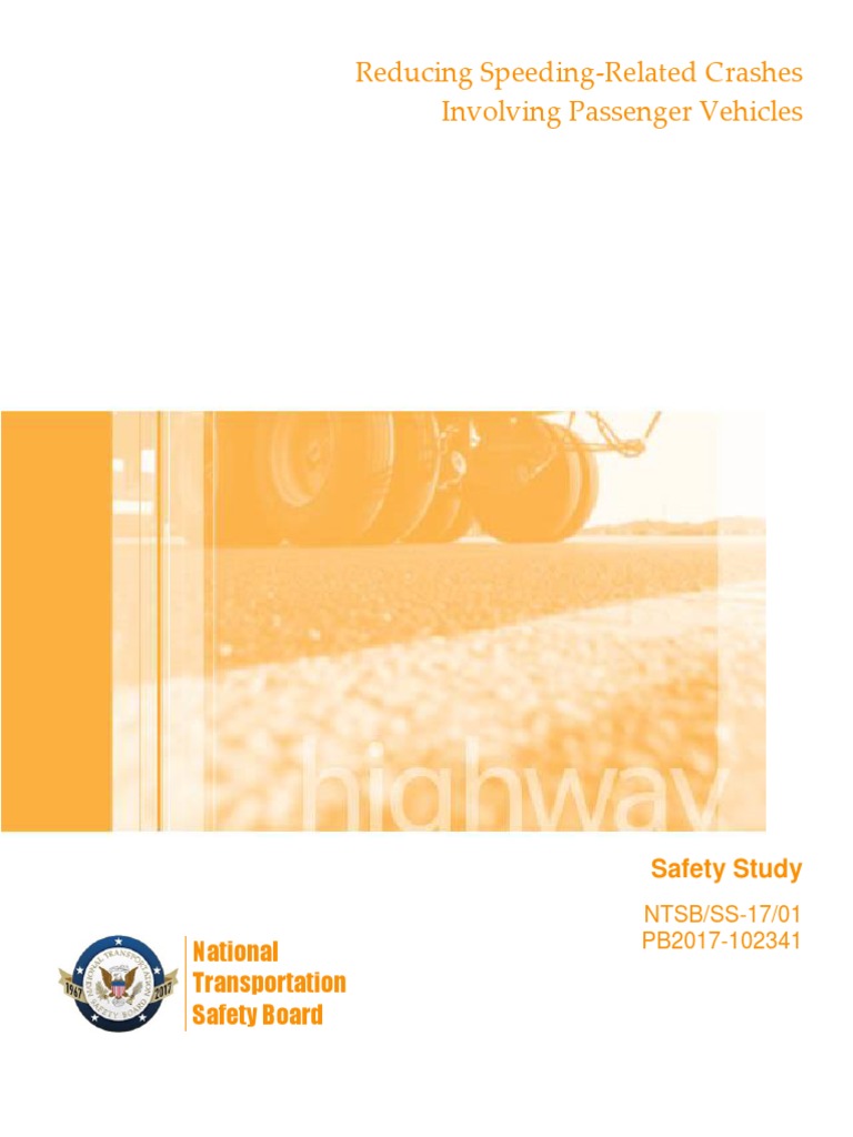 Reducing Speeding-Related Crashes Involving Passenger Vehicles | PDF ...