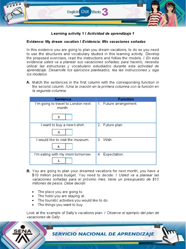 Planificación de Vacaciones Soñadas | PDF
