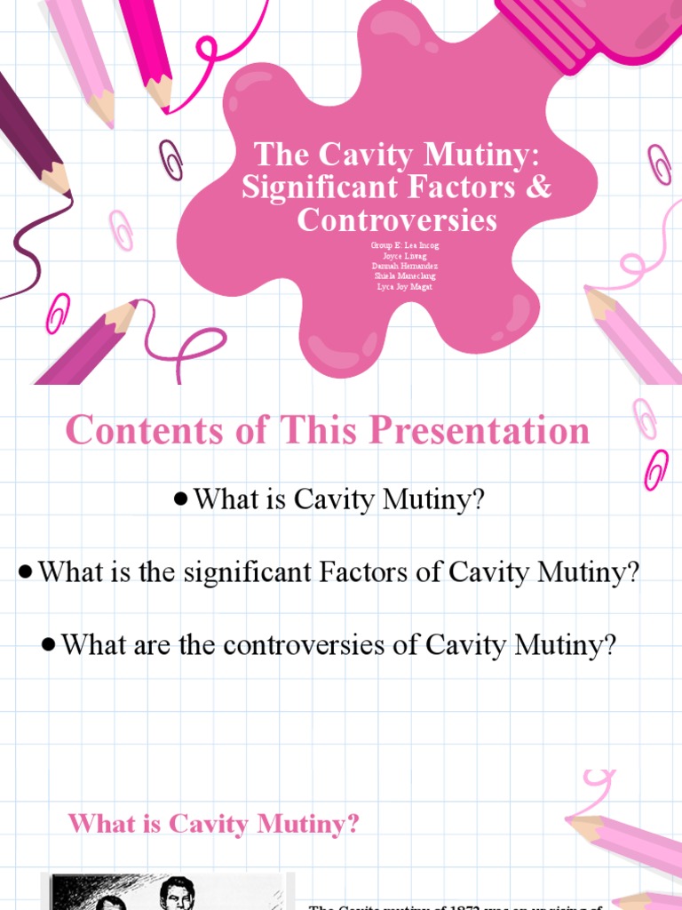 Cavity Mutiny-Factors & Controversies - Group e | PDF | Spanish ...