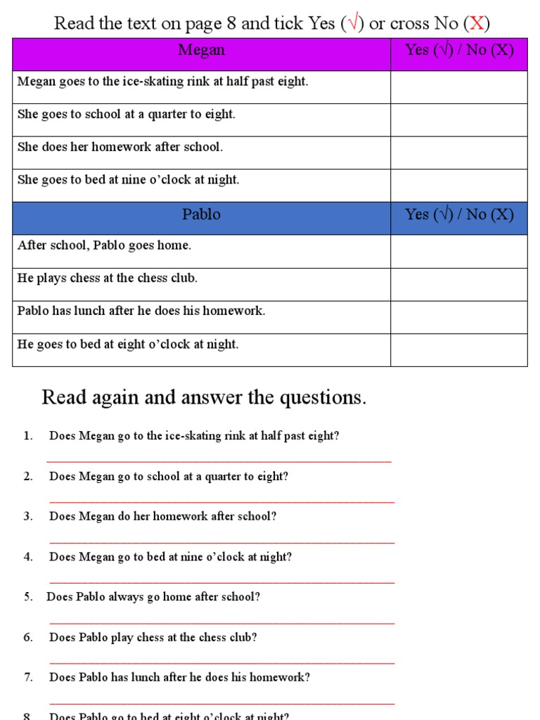Lesson 3 Reading Does Doenst Advebrs | PDF | Language Arts & Discipline