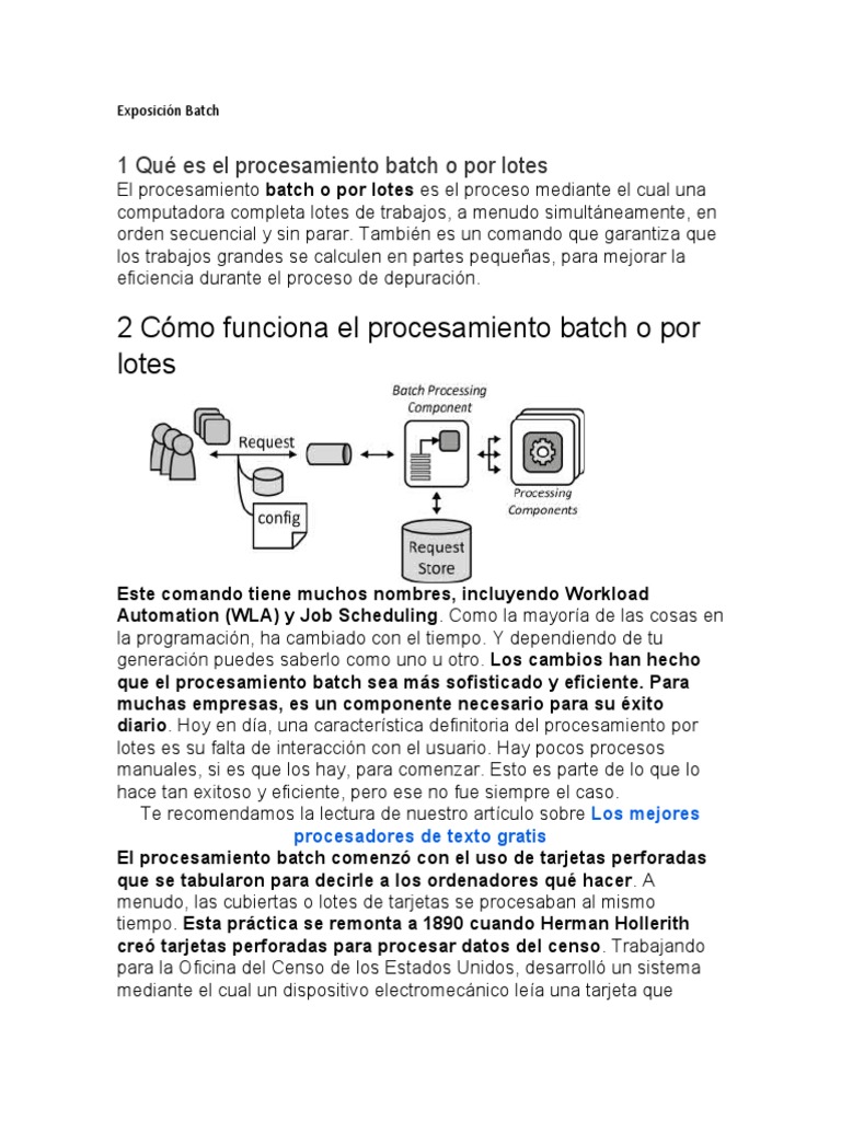 Batch | PDF | Ciencias de la Computación | Informática