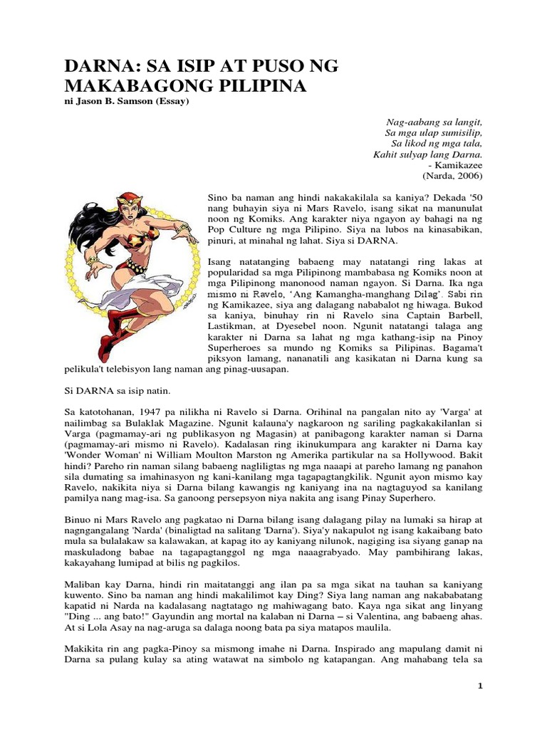 Darna (Essay) | PDF