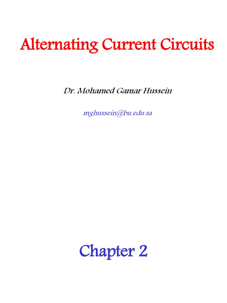 Chapter-2 - AC Circuits - MG Hussein | Download Free PDF | Resistor ...