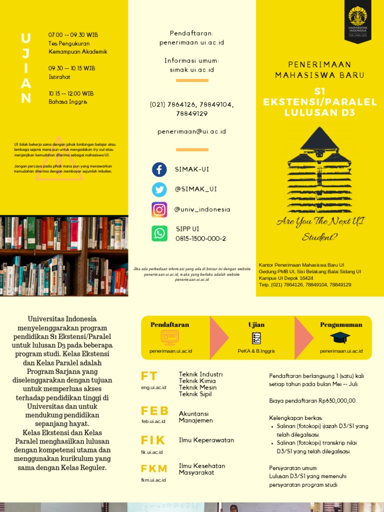 Brosur s1 Ekstensi 2019 | PDF