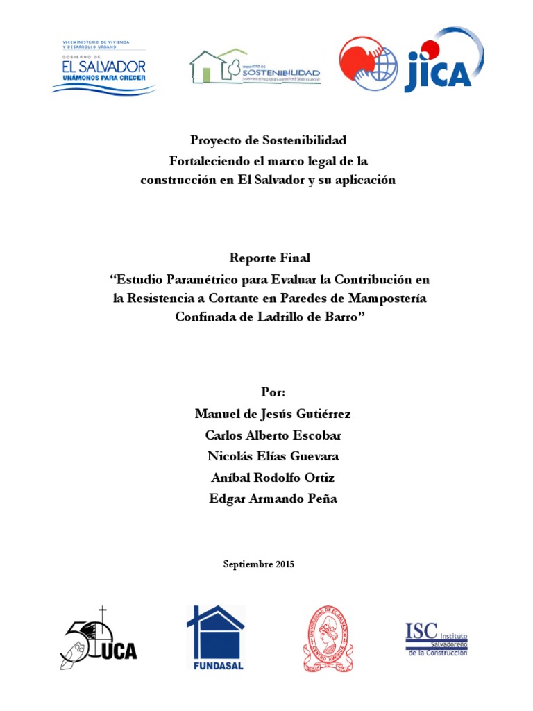 Informe Resultados Proyecto Sostenibilidad Taishin | PDF | Hormigón | Rigidez