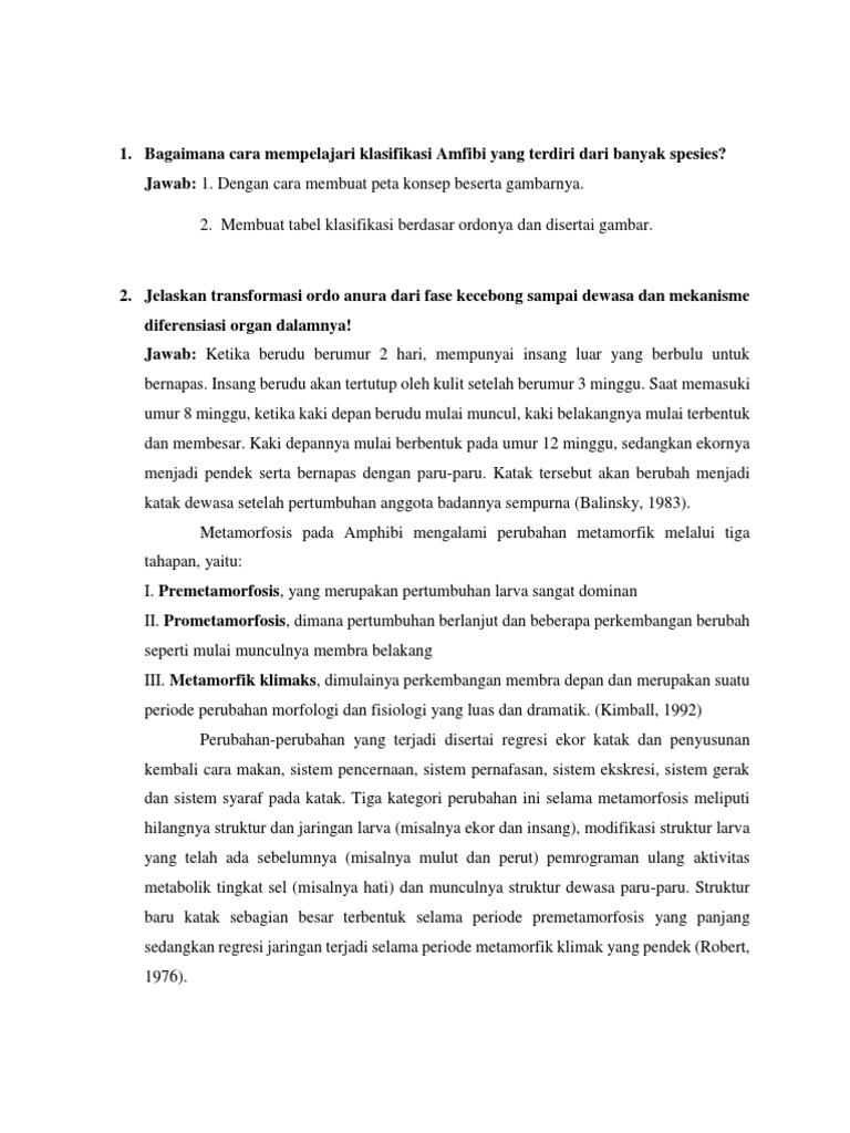 Amfibi | PDF | Kajian Bahasa Asing | Sains & Matematika